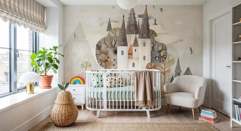 Adventure Castle wallpaper mural 100% PVC-free and non-toxic
