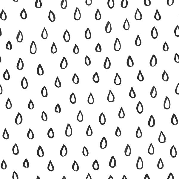 Doodle Teardrops wallpaper 100% PVC-free and non-toxic