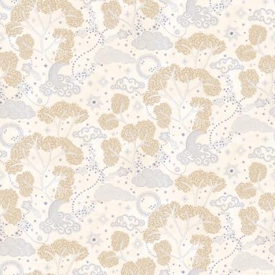 Moonlit Sky Petite, Cream wallpaper 100% PVC-free and non-toxic