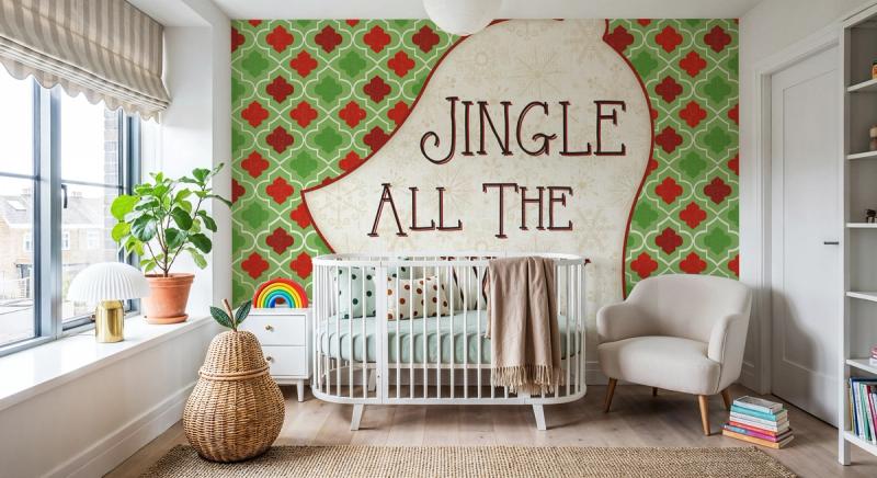 Festive Thoughts III wallpaper mural 100% PVC-free and non-toxic