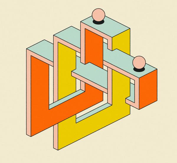 Impossible Maze 49 wallpaper mural 100% PVC-free and non-toxic