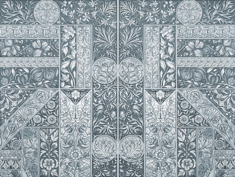 Flower Collection, Dove wallpaper mural 100% PVC-free and non-toxic