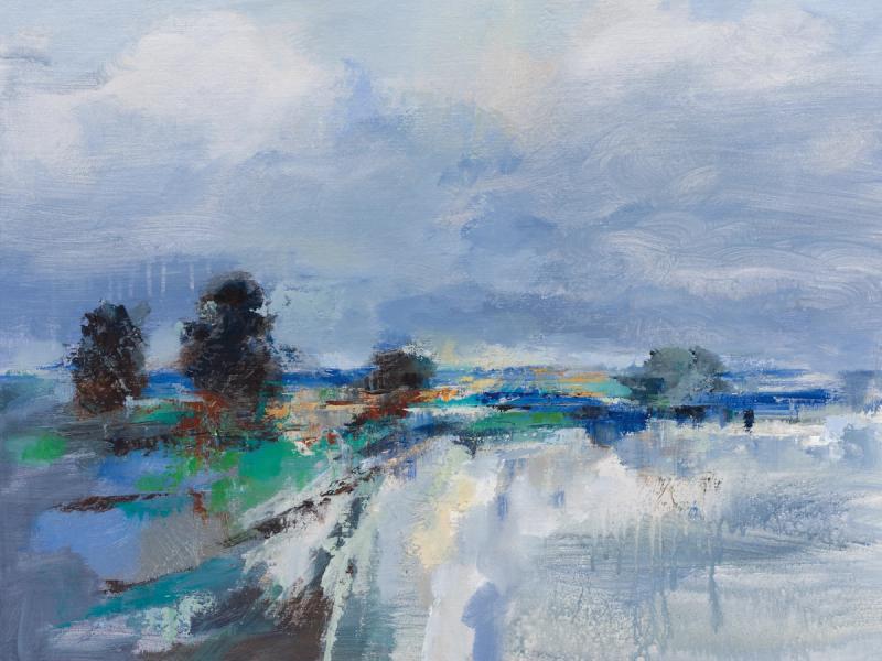 Periwinkle Sky wallpaper mural 100% PVC-free and non-toxic