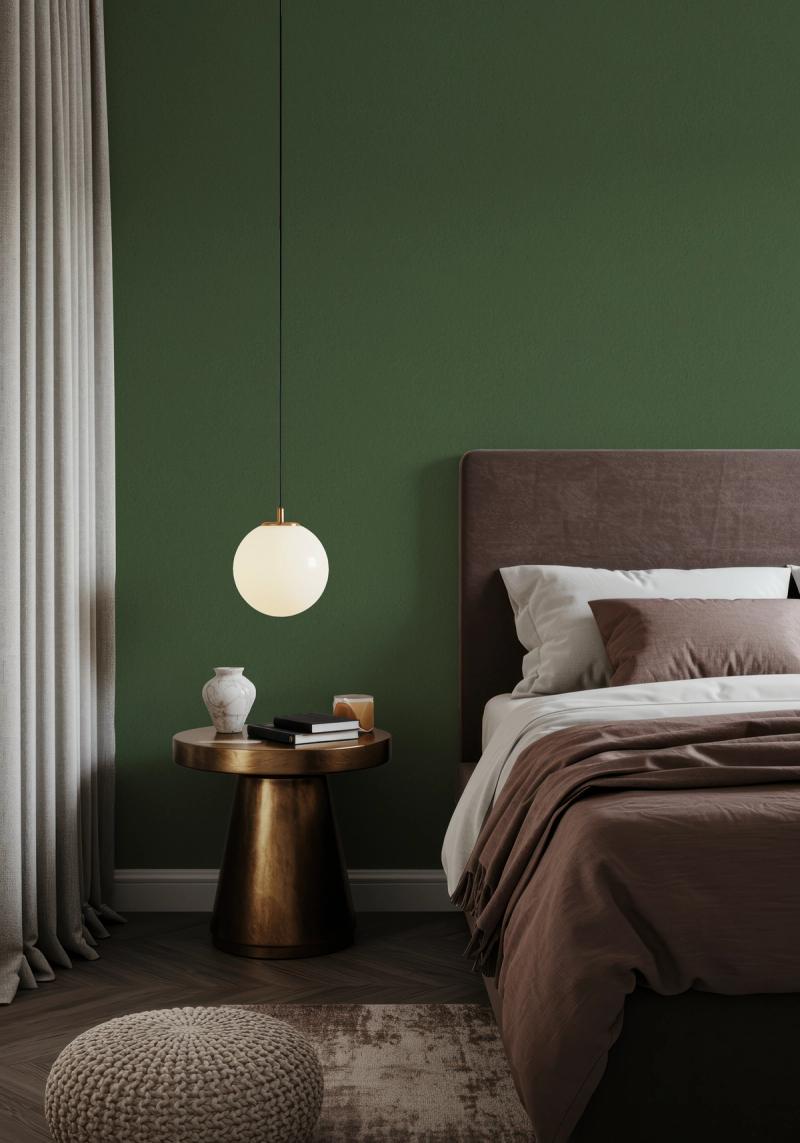 Faux Sand Stucco Finish, Moss wallpaper 100% PVC-free and non-toxic