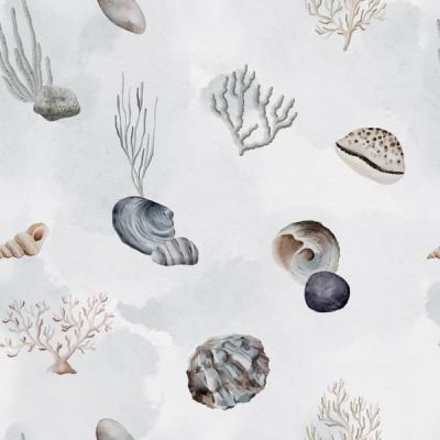 Sea Shells wallpaper 100% PVC-free and non-toxic
