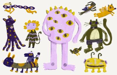 The Kindest Monster wallpaper mural 100% PVC-free and non-toxic