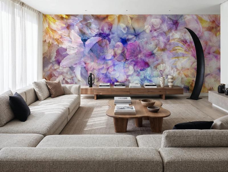 Floral Poem wallpaper mural 100% PVC-free and non-toxic