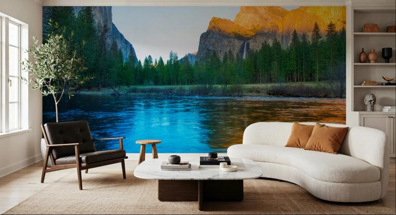 Merced River Clear wallpaper mural 100% PVC-free and non-toxic