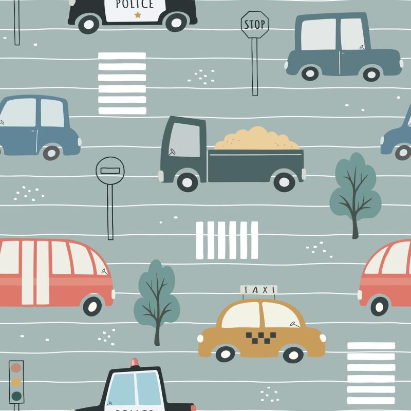 On My Way wallpaper 100% PVC-free and non-toxic