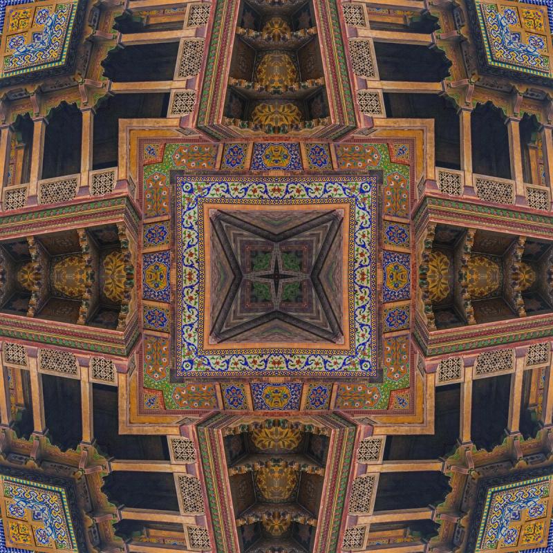 Medieval Ceiling wallpaper 100% PVC-free and non-toxic