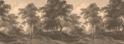 Historic Lands, Sepia wallpaper mural 100% PVC-free and non-toxic