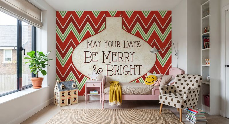 Festive Thoughts IV wallpaper mural 100% PVC-free and non-toxic