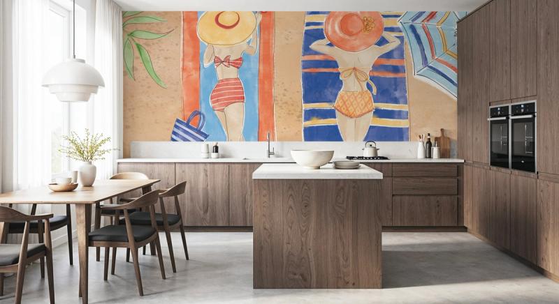 Sunkissed II Beach wallpaper mural 100% PVC-free and non-toxic