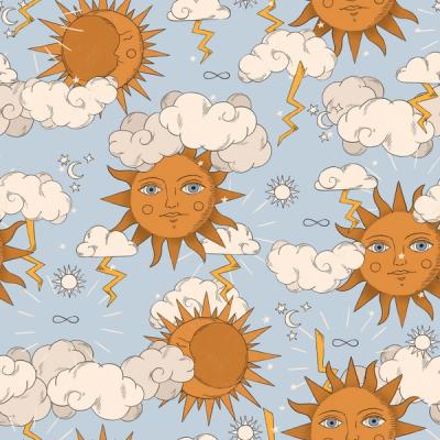 Sun In Splendour wallpaper 100% PVC-free and non-toxic