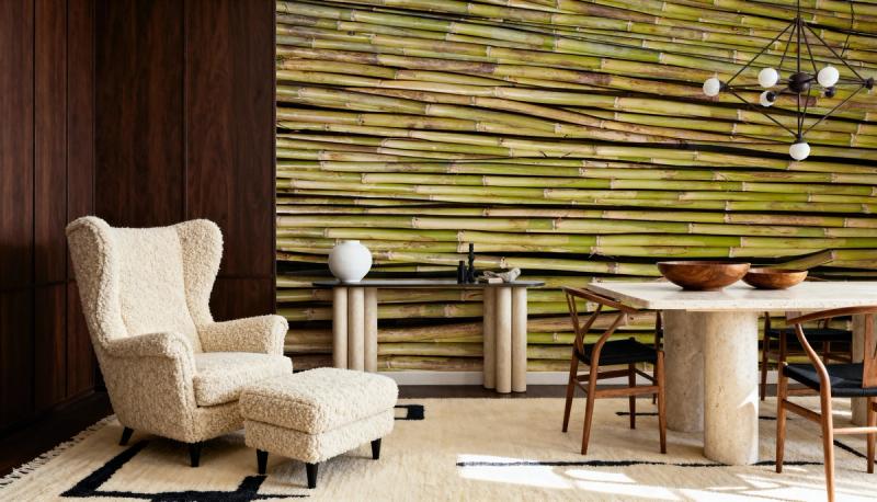 Cane Canes wallpaper mural 100% PVC-free and non-toxic