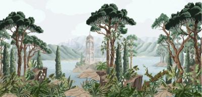Hidden Alcove on Paper wallpaper mural 100% PVC-free and non-toxic