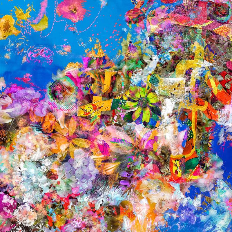 Joyful Summer wallpaper mural 100% PVC-free and non-toxic