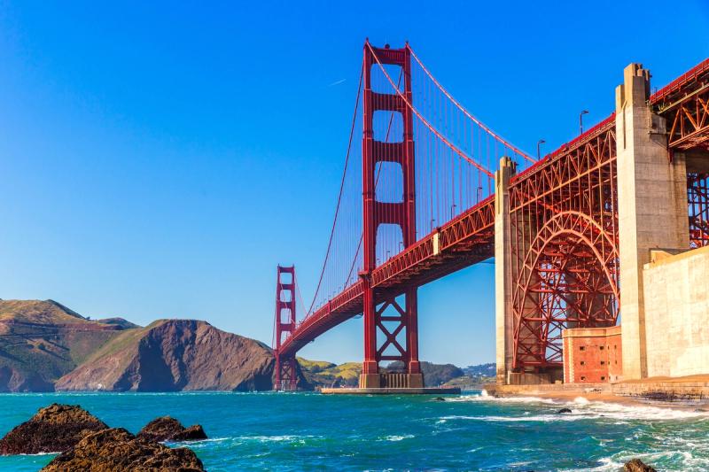 San Francisco Golden Gate Bridge wallpaper mural 100% PVC-free and non ...