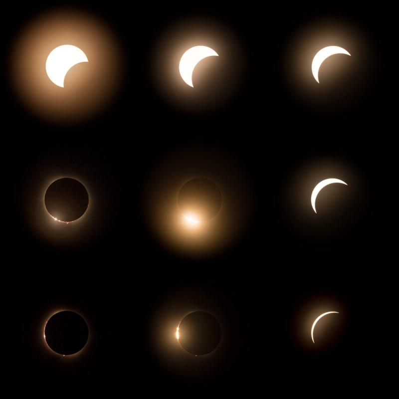 Solar Eclipse wallpaper mural 100% PVC-free and non-toxic