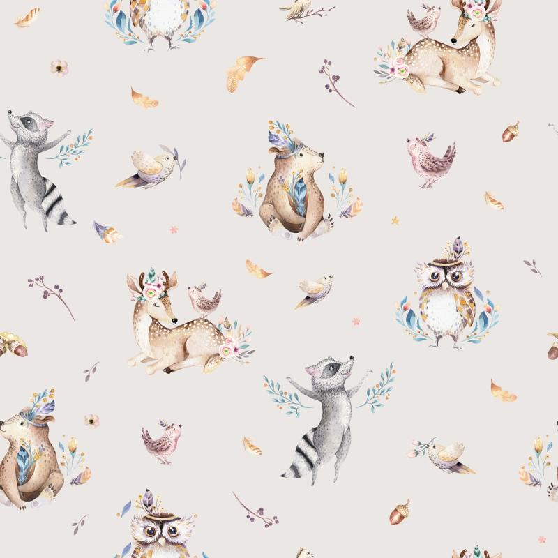 Forest Friends wallpaper 100% PVC-free and non-toxic