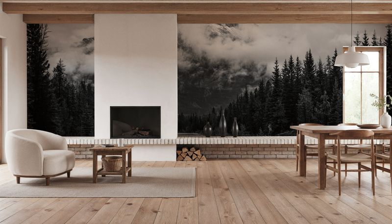 Shifting wallpaper mural 100% PVC-free and non-toxic
