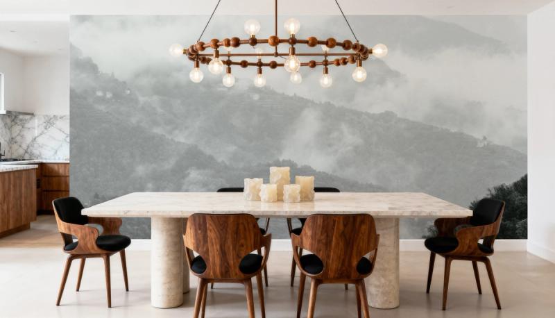 Morning Mist II wallpaper mural 100% PVC-free and non-toxic