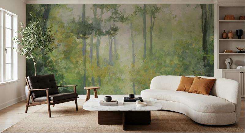 Forest Contemplation wallpaper mural 100% PVC-free and non-toxic