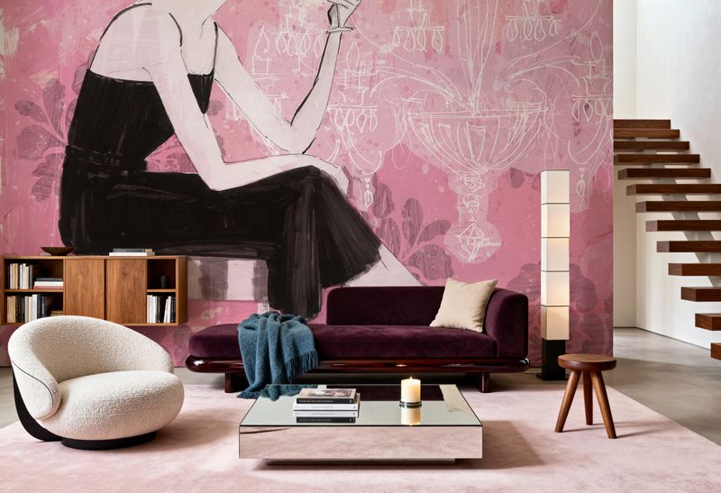 Couture Lady III wallpaper mural 100% PVC-free and non-toxic