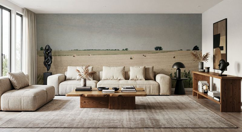 Neutral Country II wallpaper mural 100% PVC-free and non-toxic