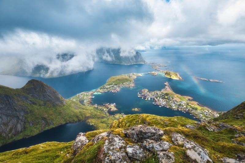 Lofoten Views wallpaper mural 100% PVC-free and non-toxic