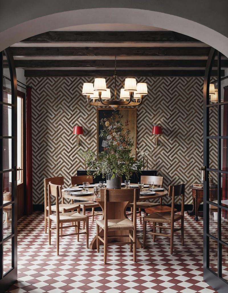 Wooden Maze wallpaper 100% PVC-free and non-toxic