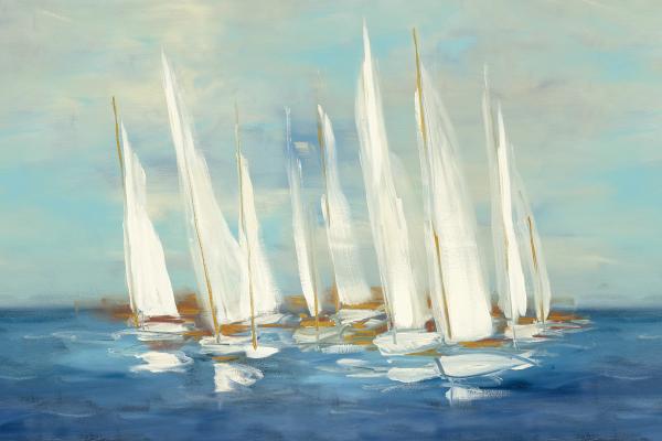 Regatta Sail wallpaper mural 100% PVC-free and non-toxic