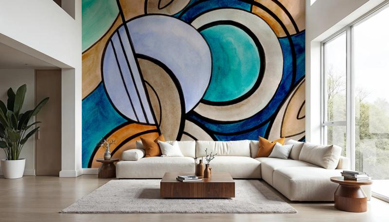 Planet Observation wallpaper mural 100% PVC-free and non-toxic