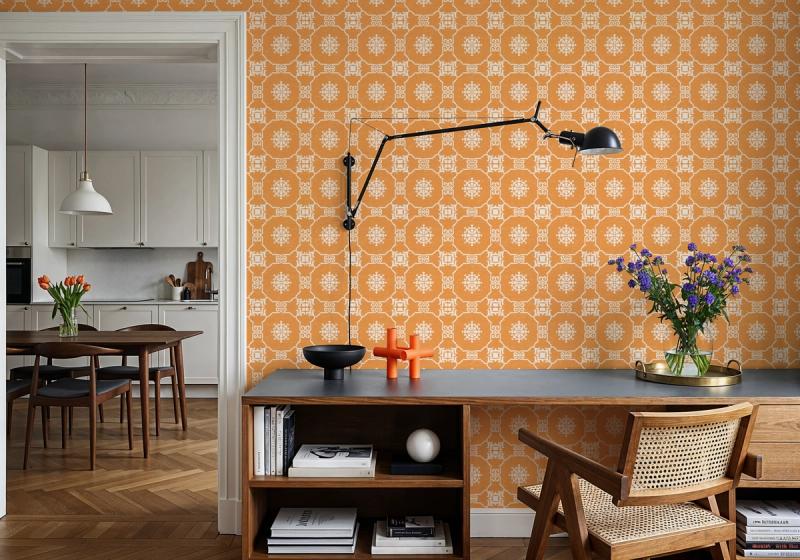 Amadora Connection Orange wallpaper 100% PVC-free and non-toxic