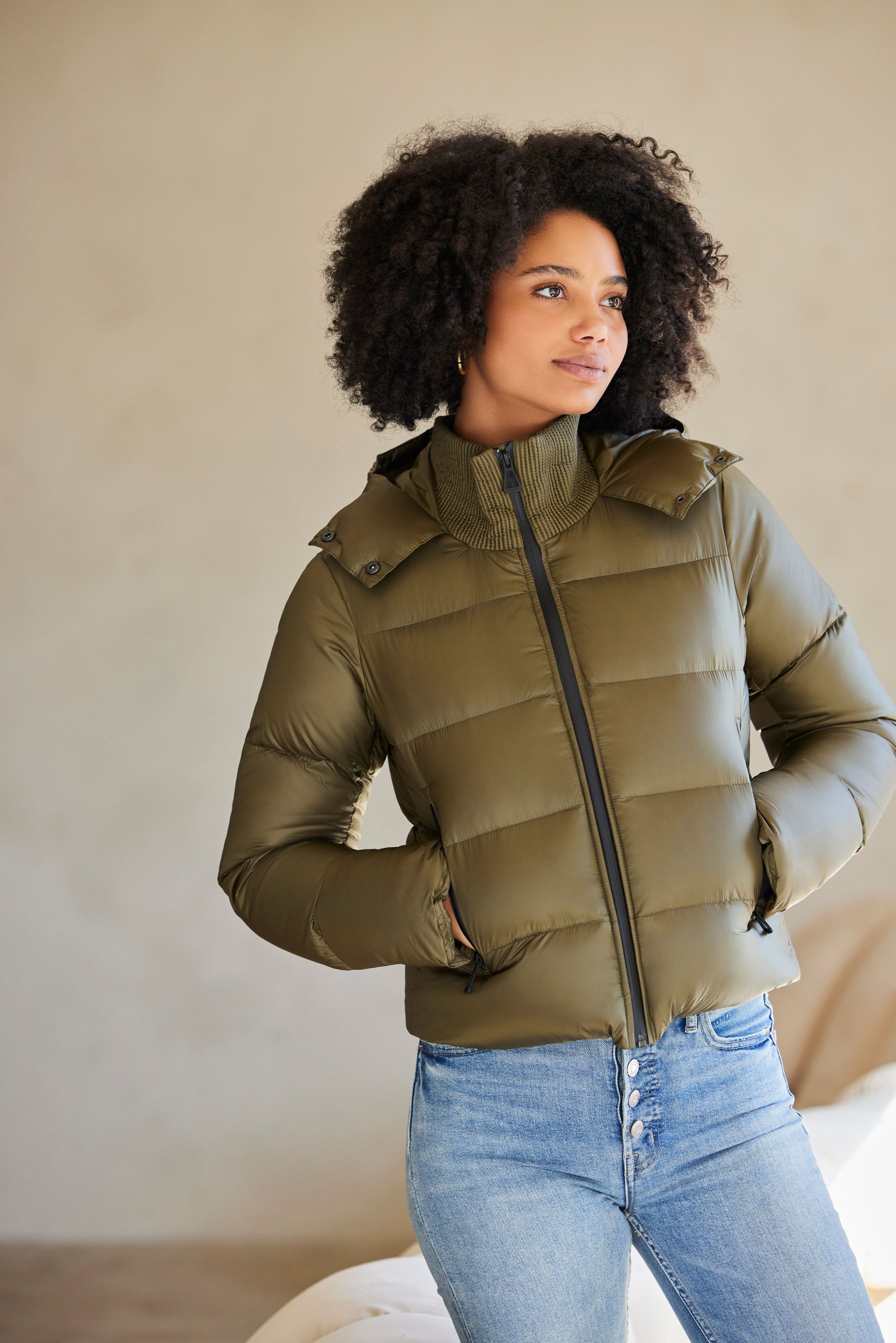 Aura Puffer Jacket - Flight Blue