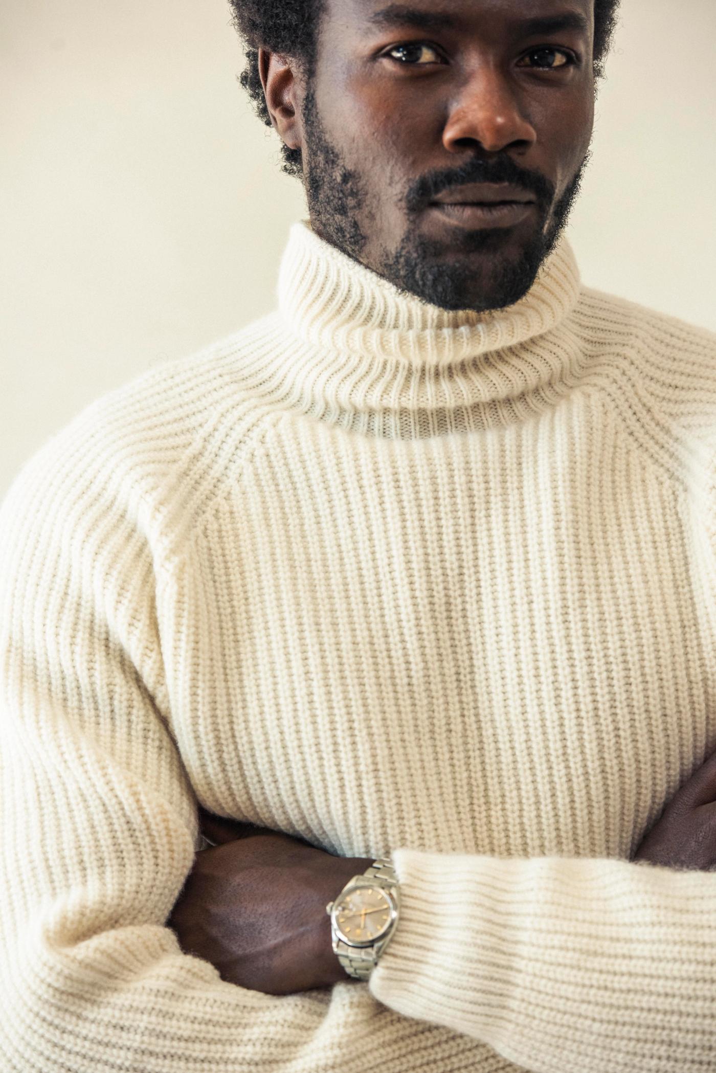Finley Rollneck Sweater - Winter White