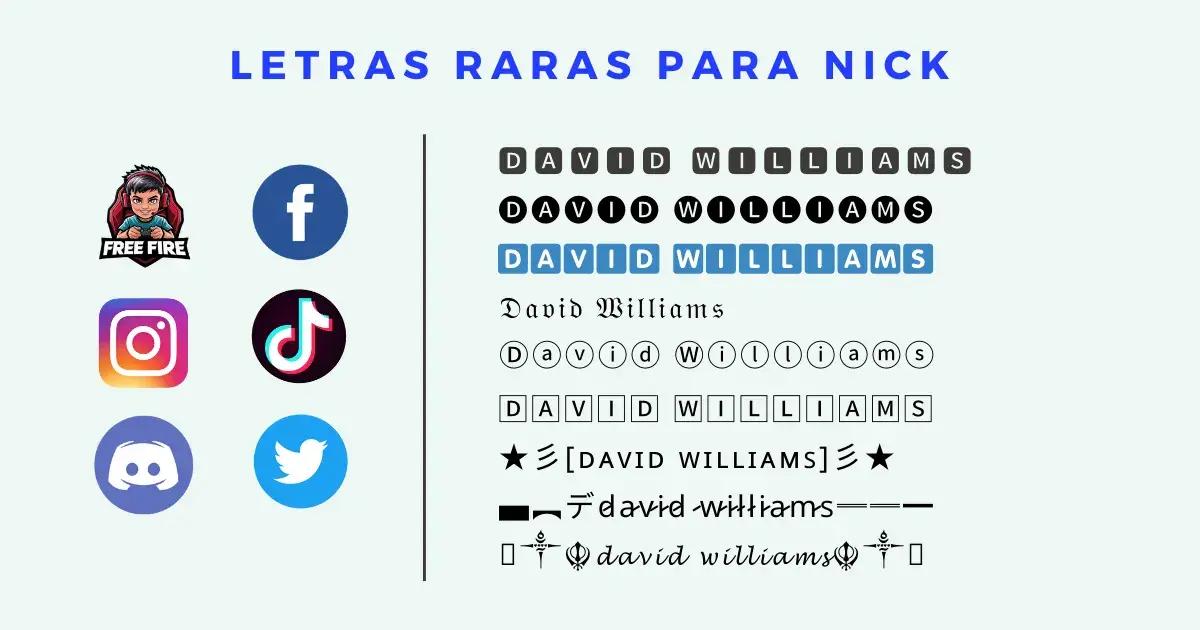 Generador de Letras para Nick ¡Crea tu estilo único!