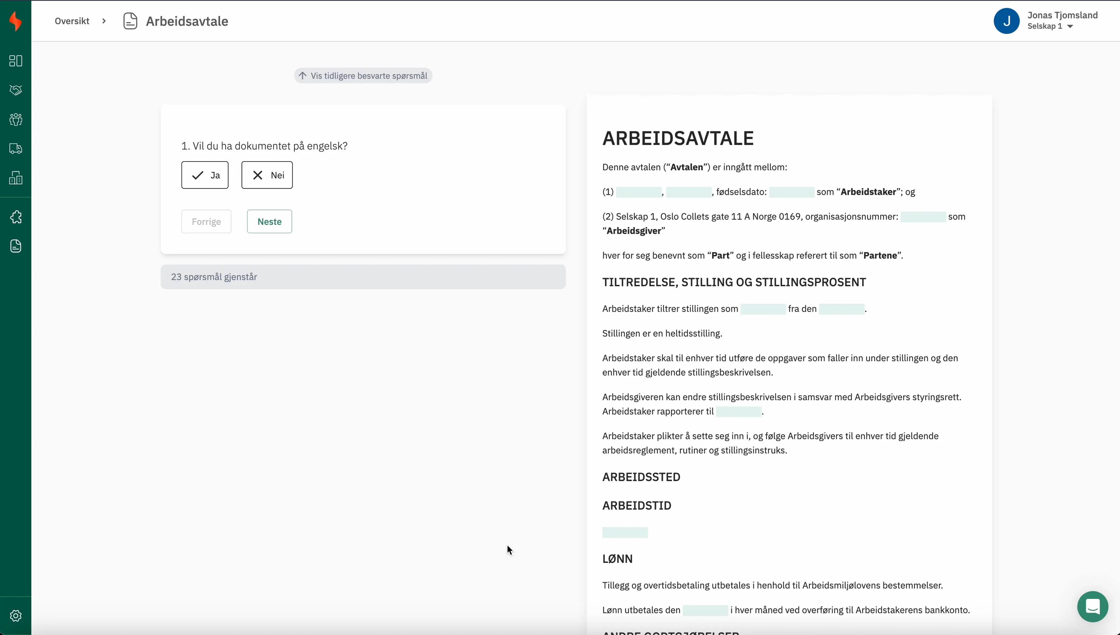 Automatisk dokumentgenerering | Juridiske avtaler | Lexolve