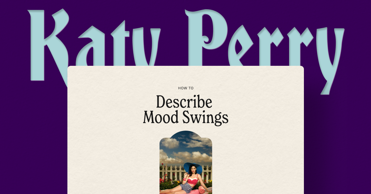 How to Describe Mood Swings | Writing Examples