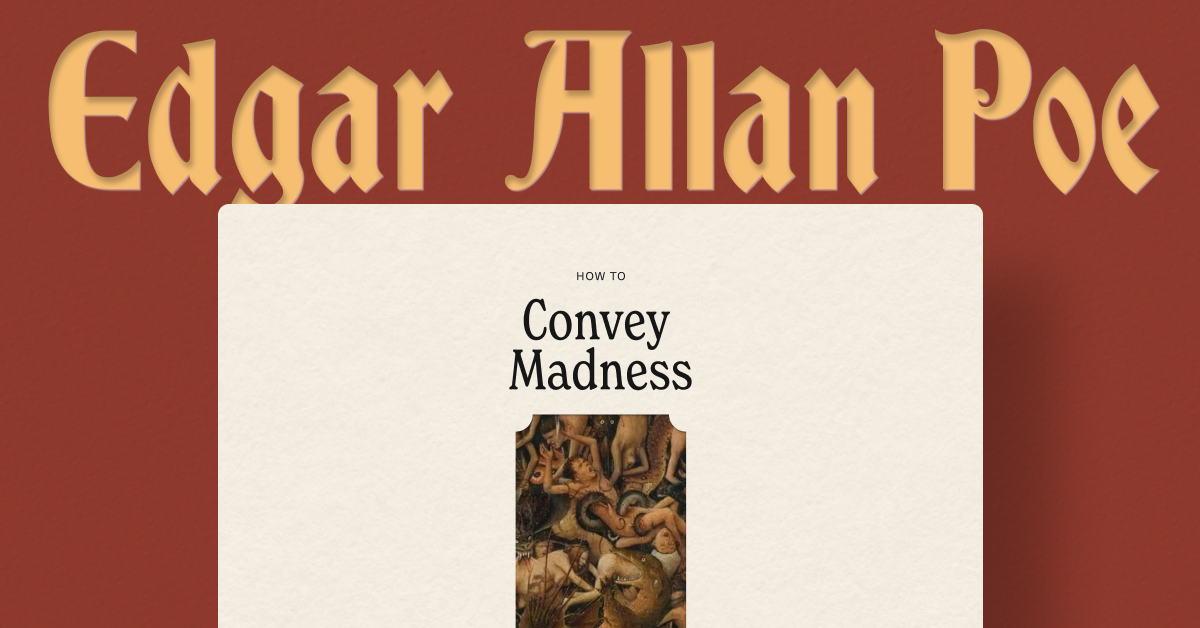 How to Convey Madness | Writing Examples