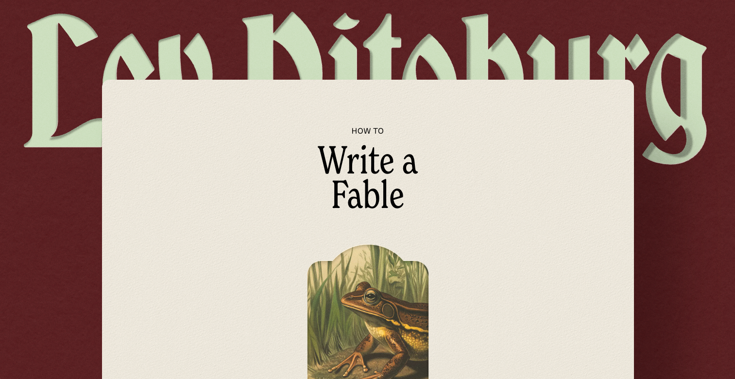 How To Write a Fable | Writing Examples