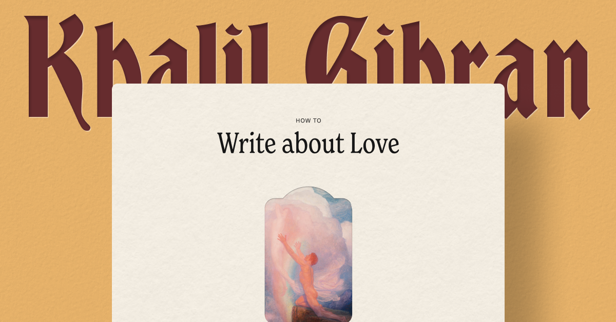 How to Write about Love | Writing Examples
