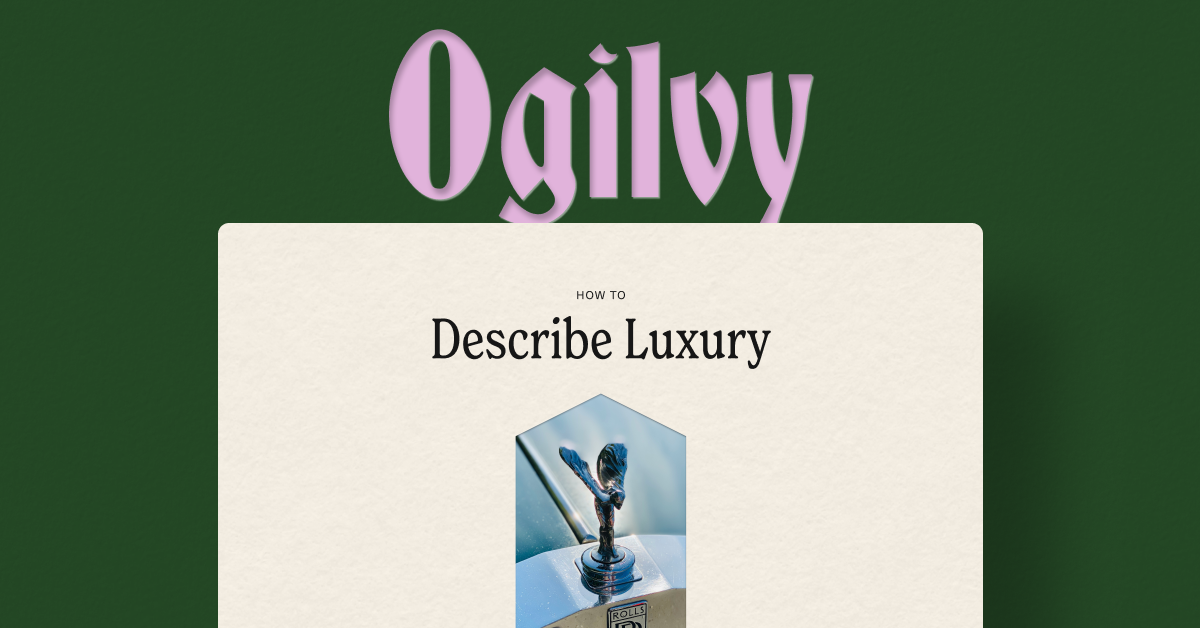 How to Describe Luxury | Writing Examples