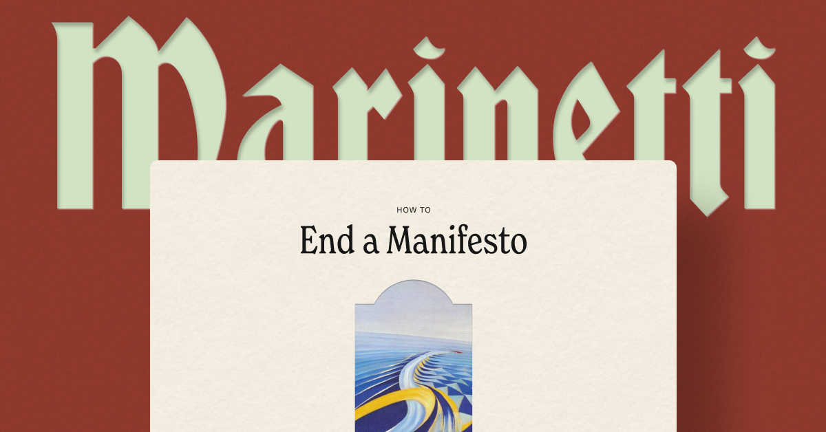 How to End a Manifesto | Writing Examples