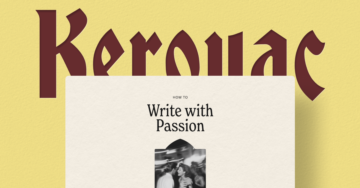 How to Write with Passion | Writing Examples