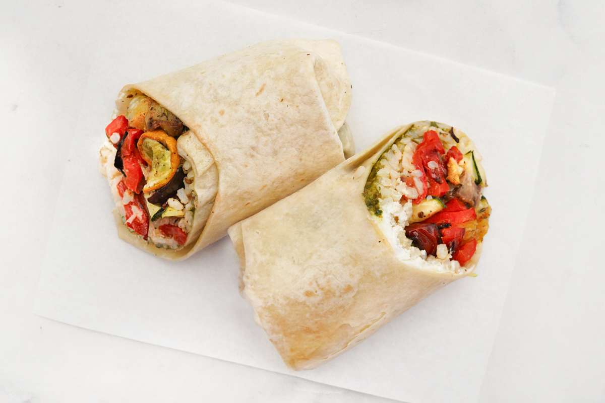 Buy Goat Cheese & Roasted Veggies Wrap For Delivery Near You | Farm To ...