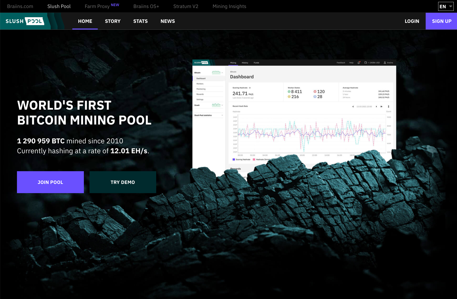 Slush Pool – Test und Erfahrungen
