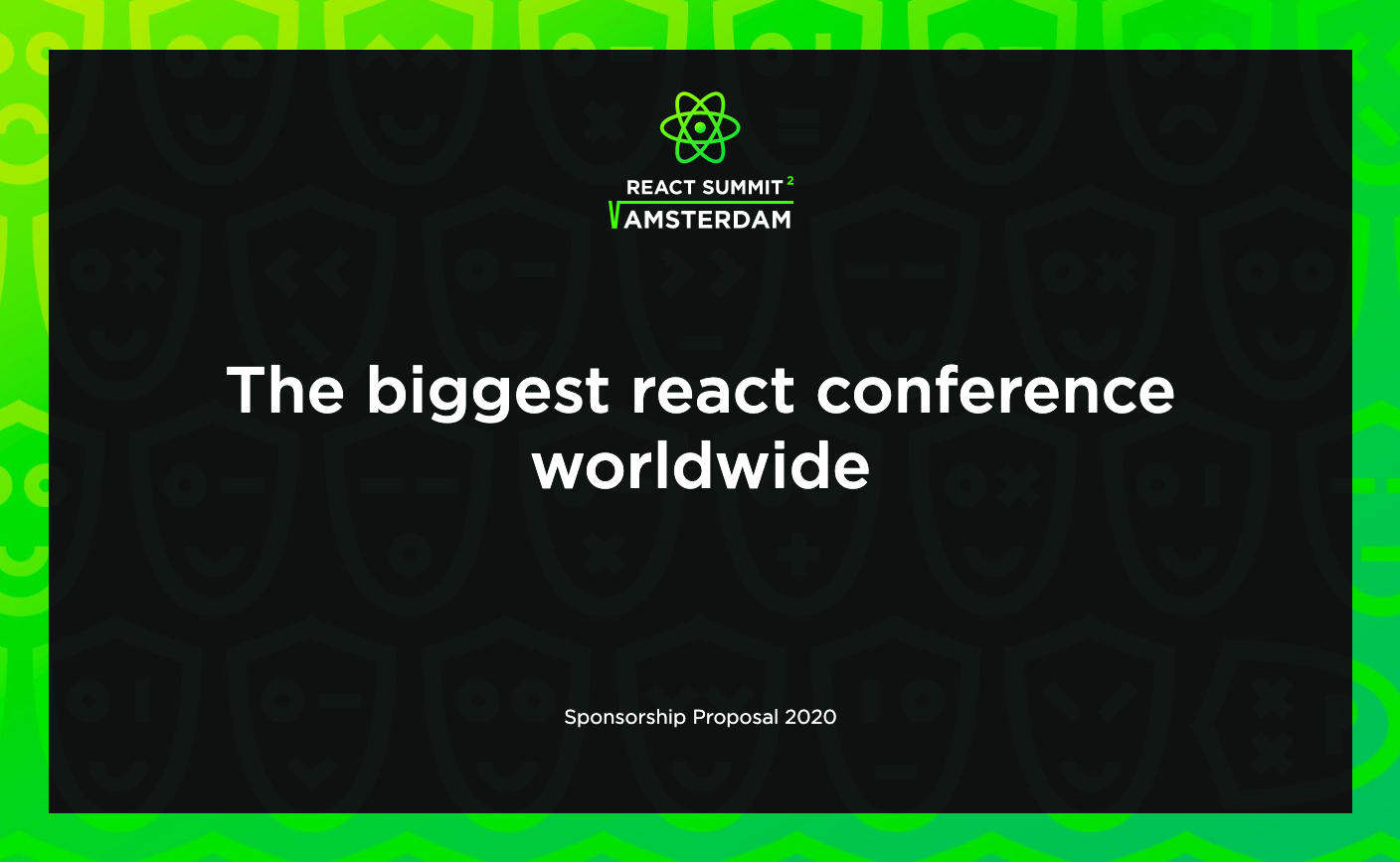 Sponsorship proposal - React Summit 2020