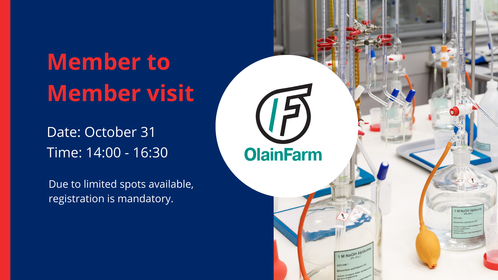 Member to Member visit to Olainfarm!