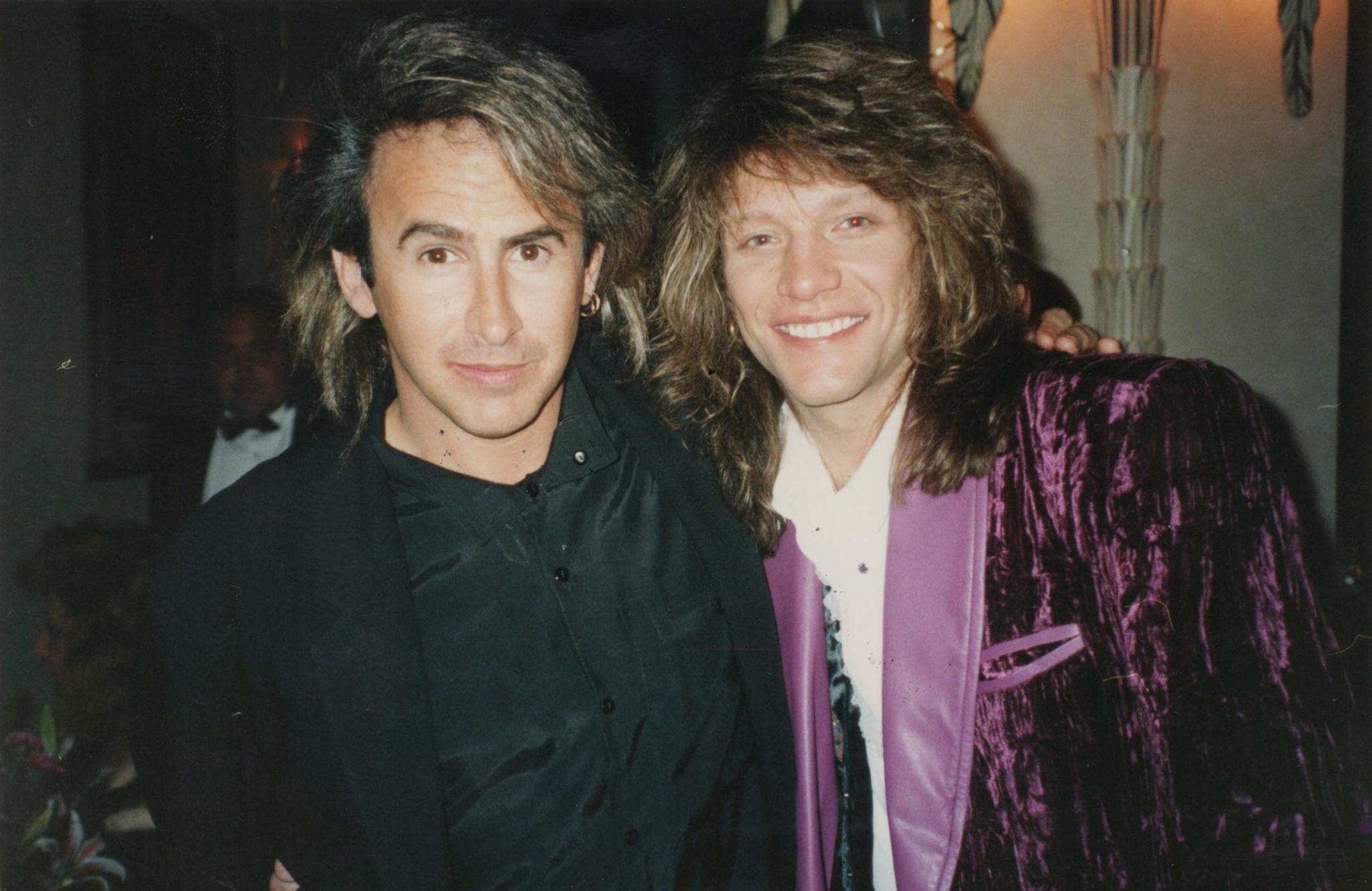 Jon with Billy Falcon | Backstage with Bon Jovi